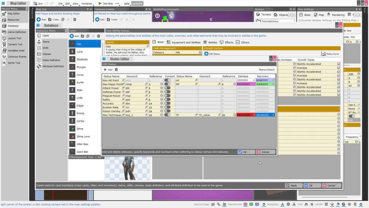 RPG Developer Bakin: Major update Ver. 1.7 implemented | SmileBoom